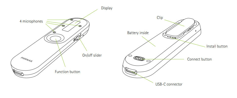 Phonak Roger On™ iN V2 Microphone - Hear Care Direct