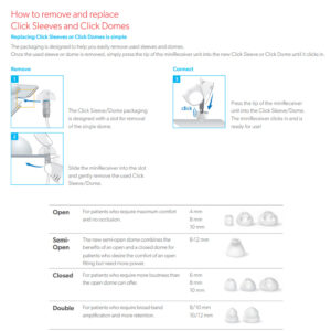 Signia Click Domes - Hear Care Direct